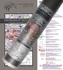 Germany VFR ICAO wallchart | Plano chart for training