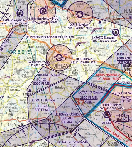 Czechia VFR ICAO Chart 2026 | Visual Flight | Aeronauical Chart