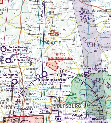 Germany South VFR ICAO Chart 2026 | Charts